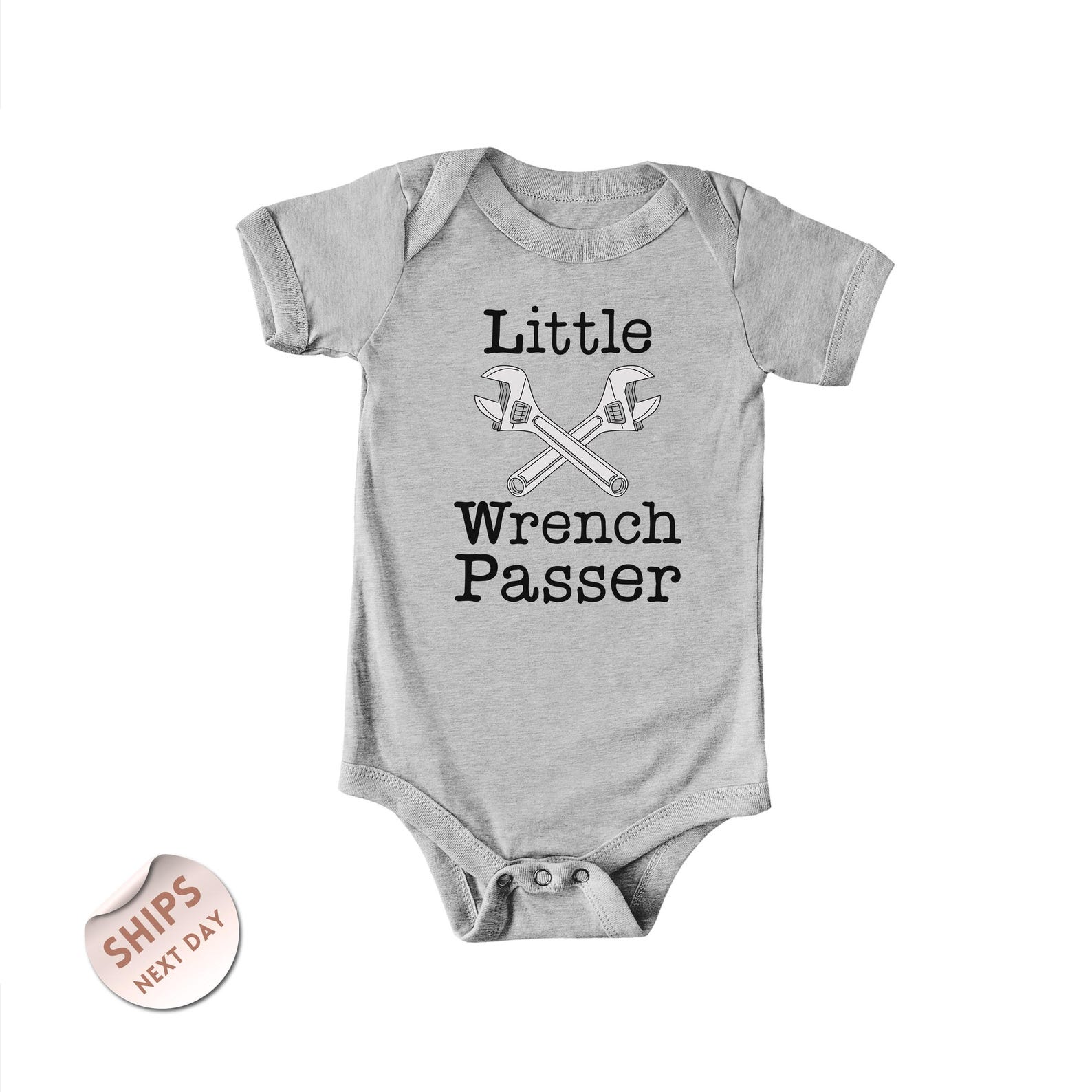 Little Wrench Passer Baby Bodysuit, Mechanic Baby Gift, Daddy's ...