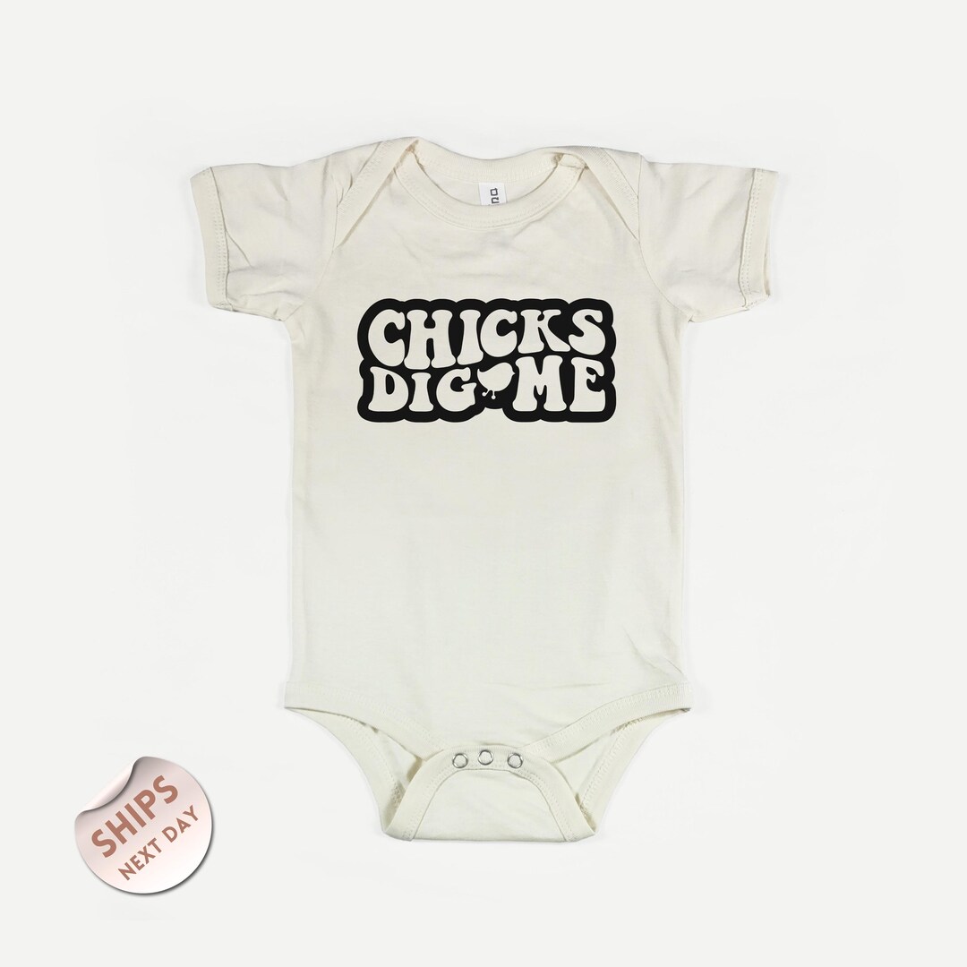 Chicks Dig Me Baby Bodysuit, Chicks Dig Me Teal Kids Shirt, Cute Easter ...