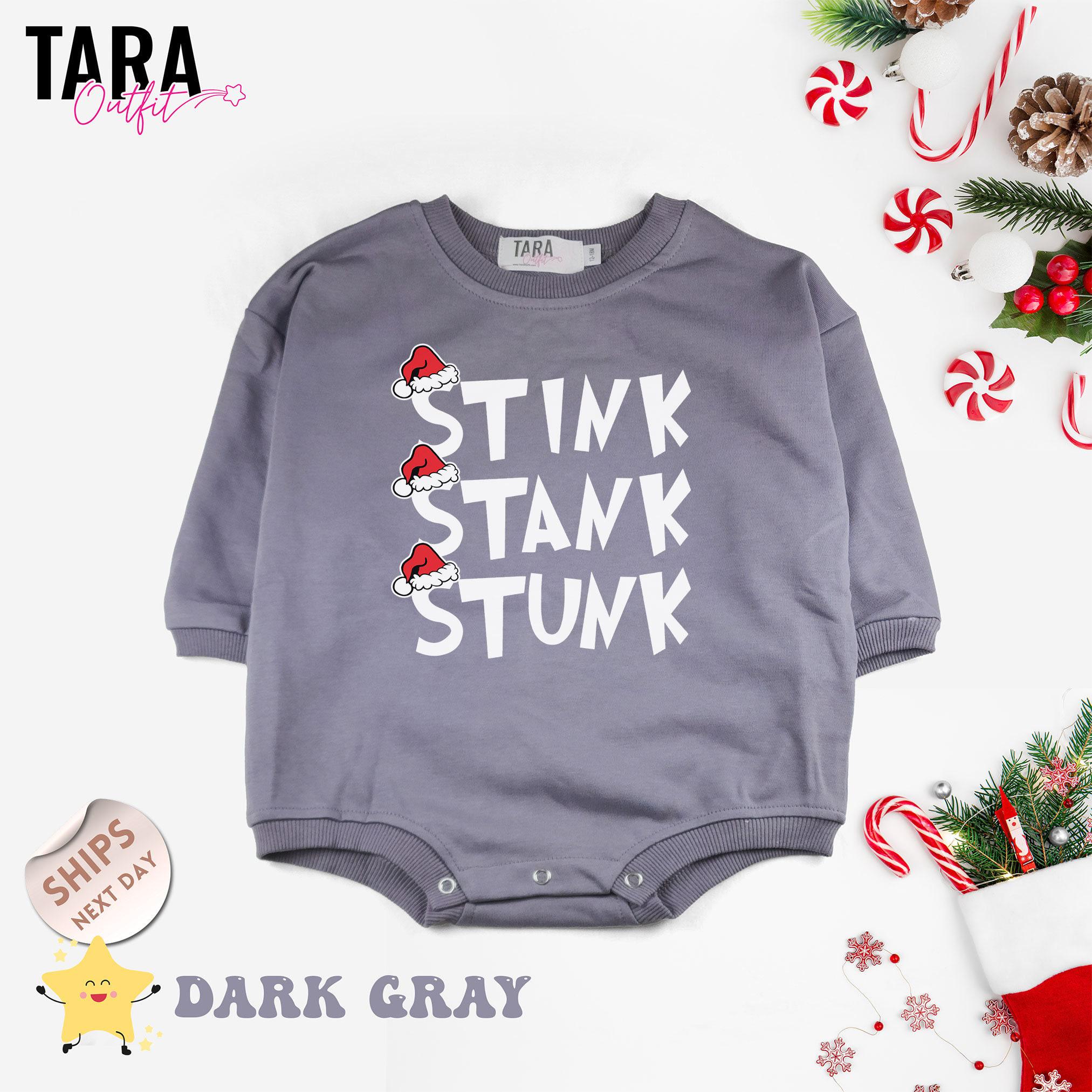 Stink Stank Stunk Christmas Baby Bodysuit, Christmas Natural Baby ...
