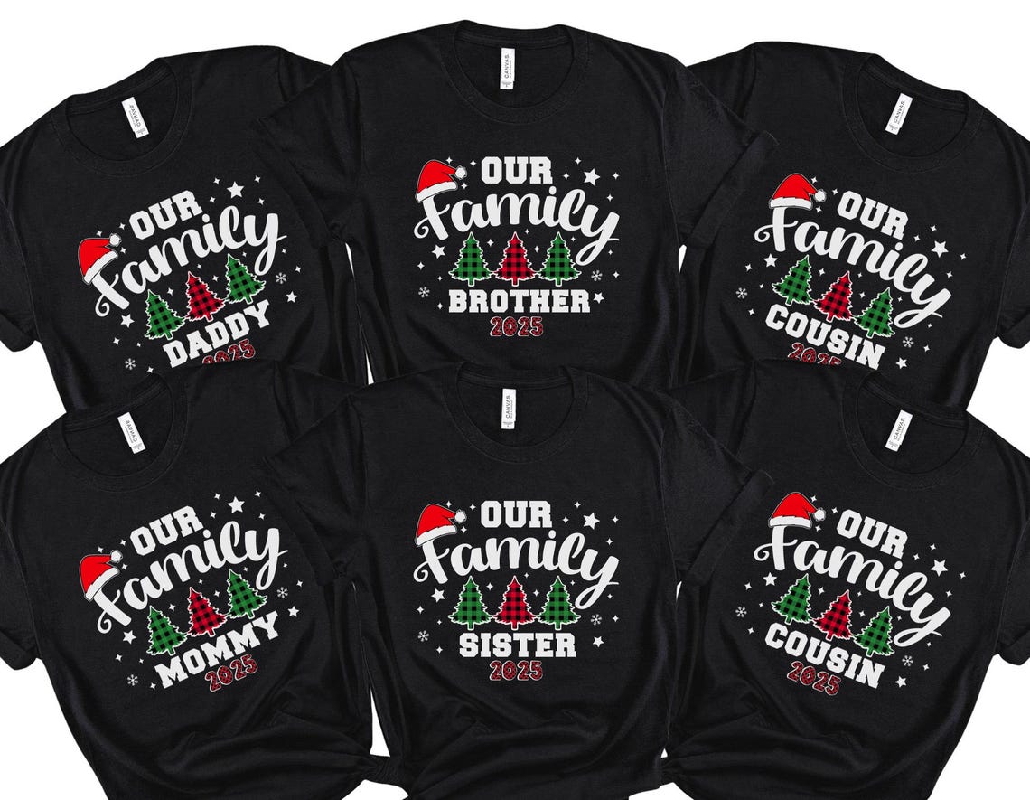 Custom Family Christmas Shirts, Christmas Family Matching Shirts ...