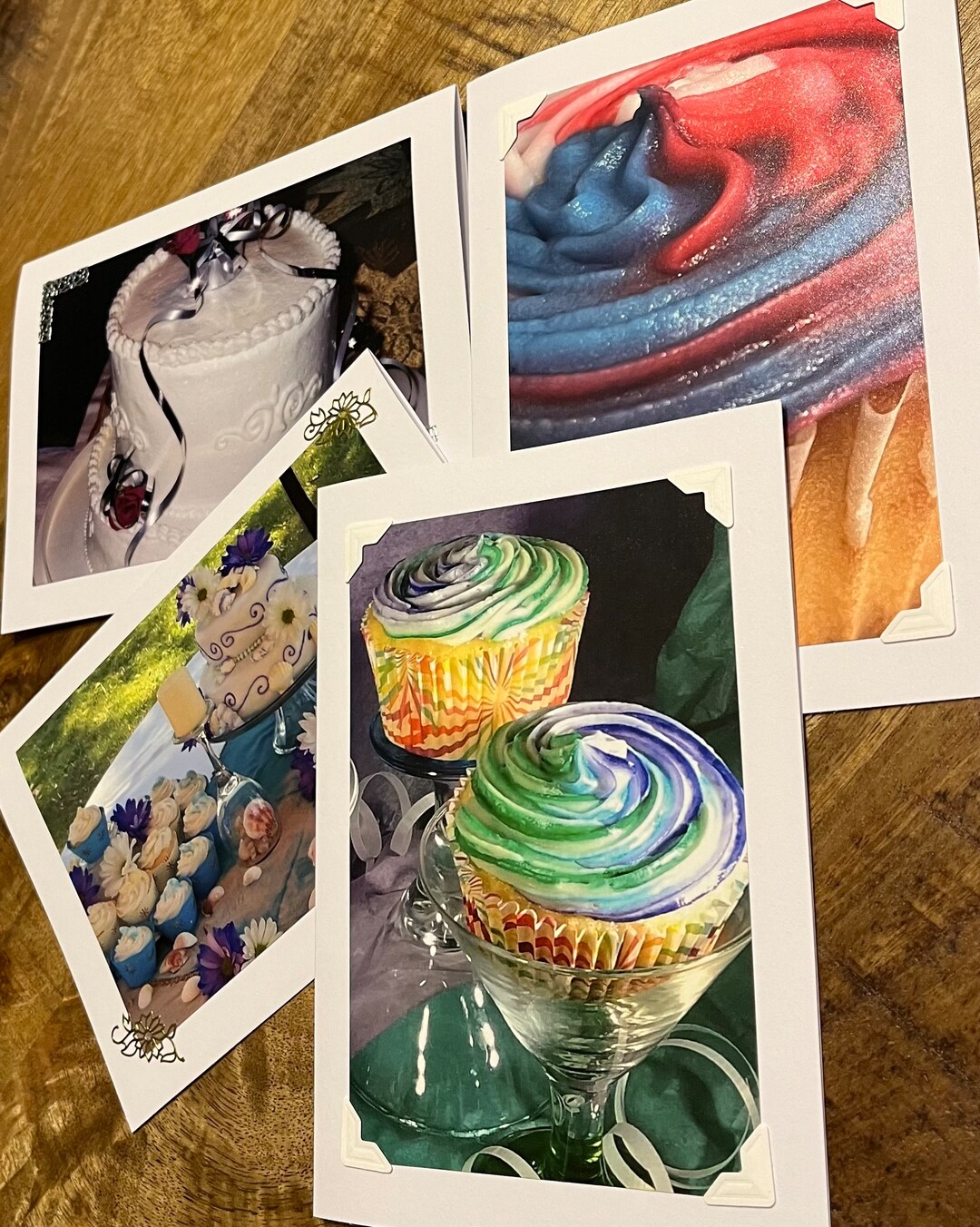 Handmade Photo Cards 5x7, Assorted - Cakes & Cupcakes - Etsy