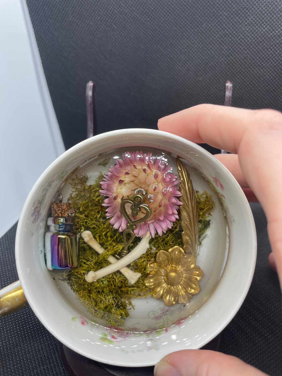 Divination Cup antique Tea Cup With Scenes in Resin - Etsy