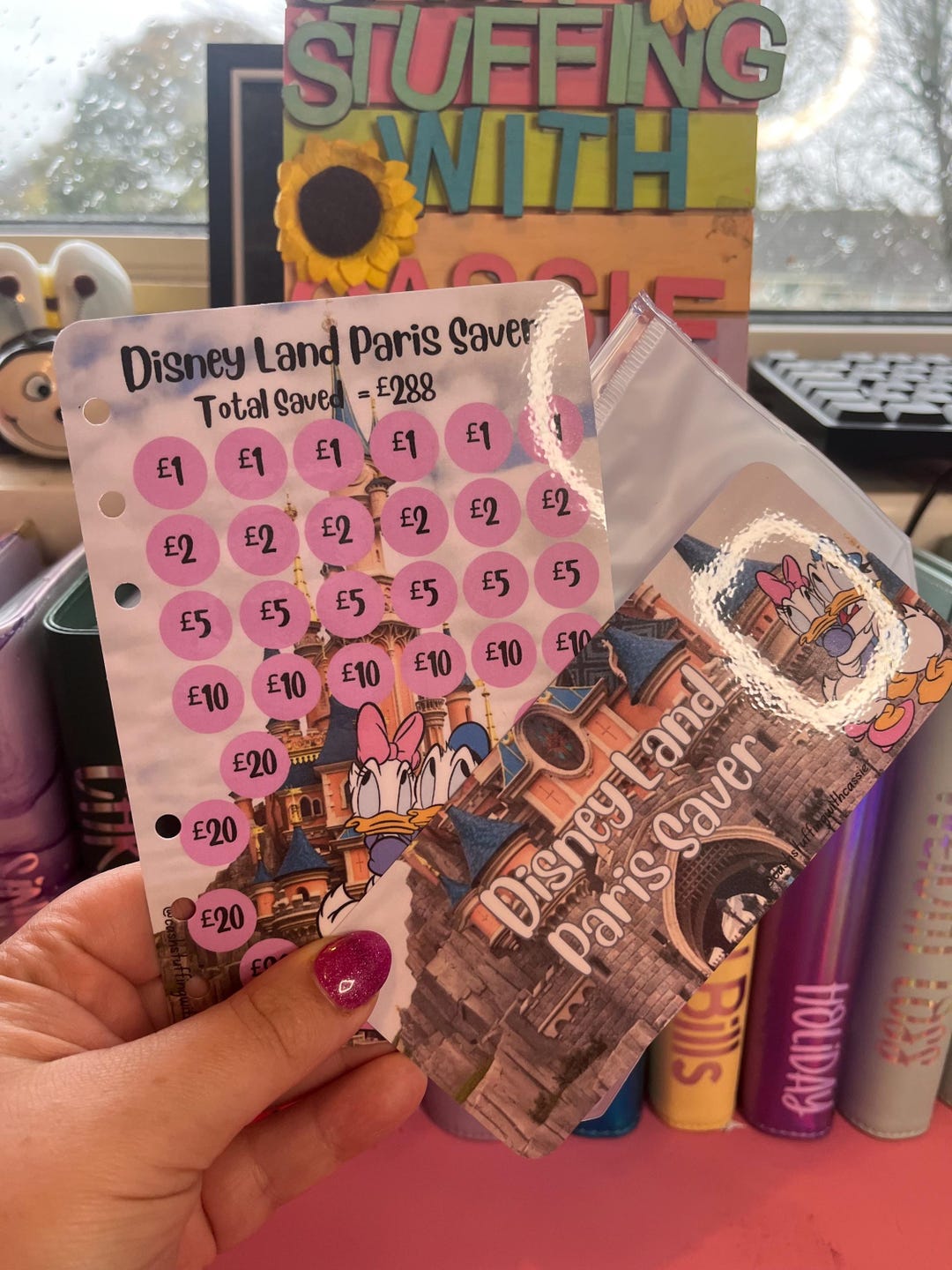 DISNEYLAND PARIS Saving Challenge | Laminated Savings Tracker - Etsy