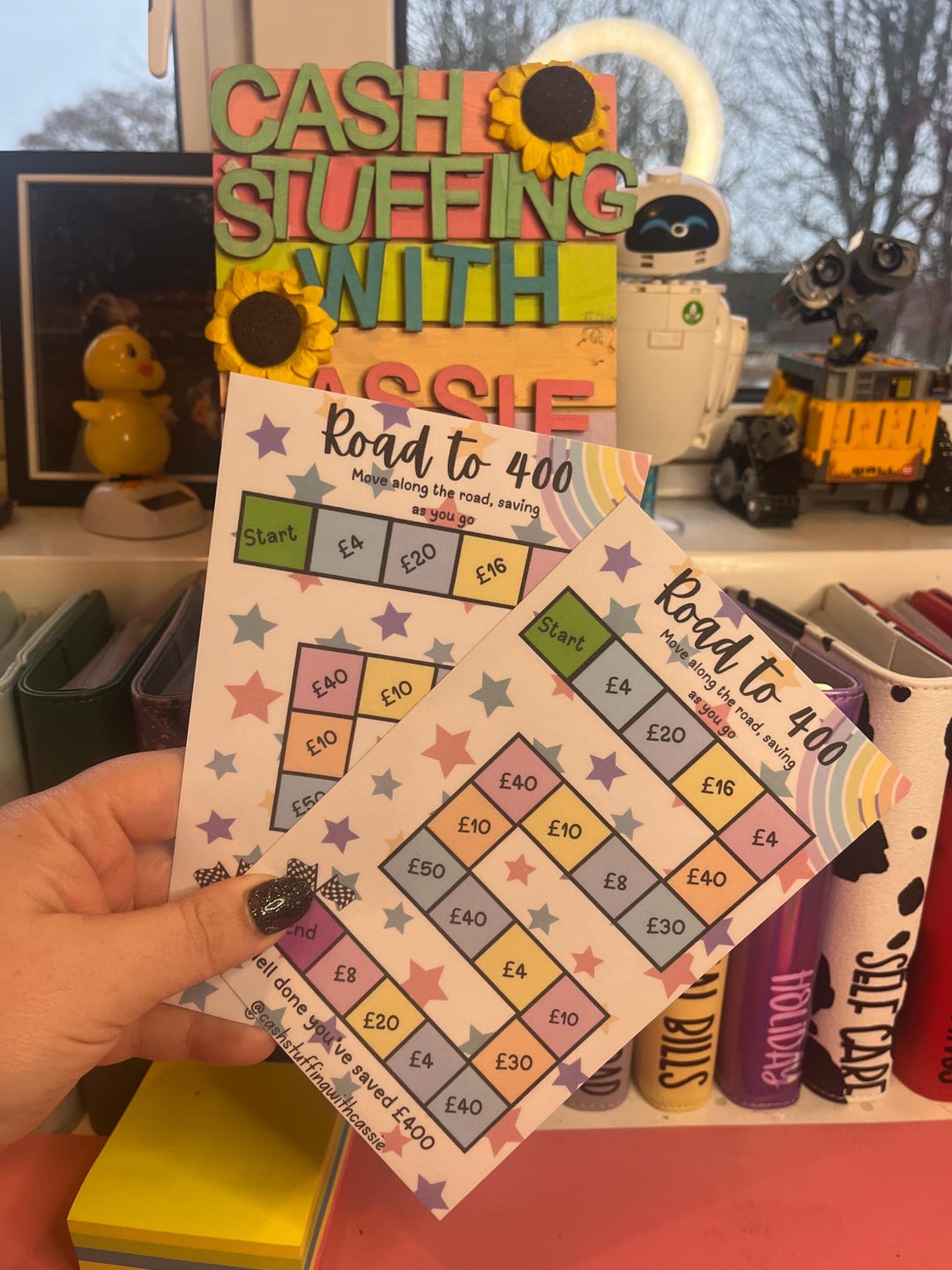 Road to 400 Saving Challenge | Laminated Cash Tracker - Etsy