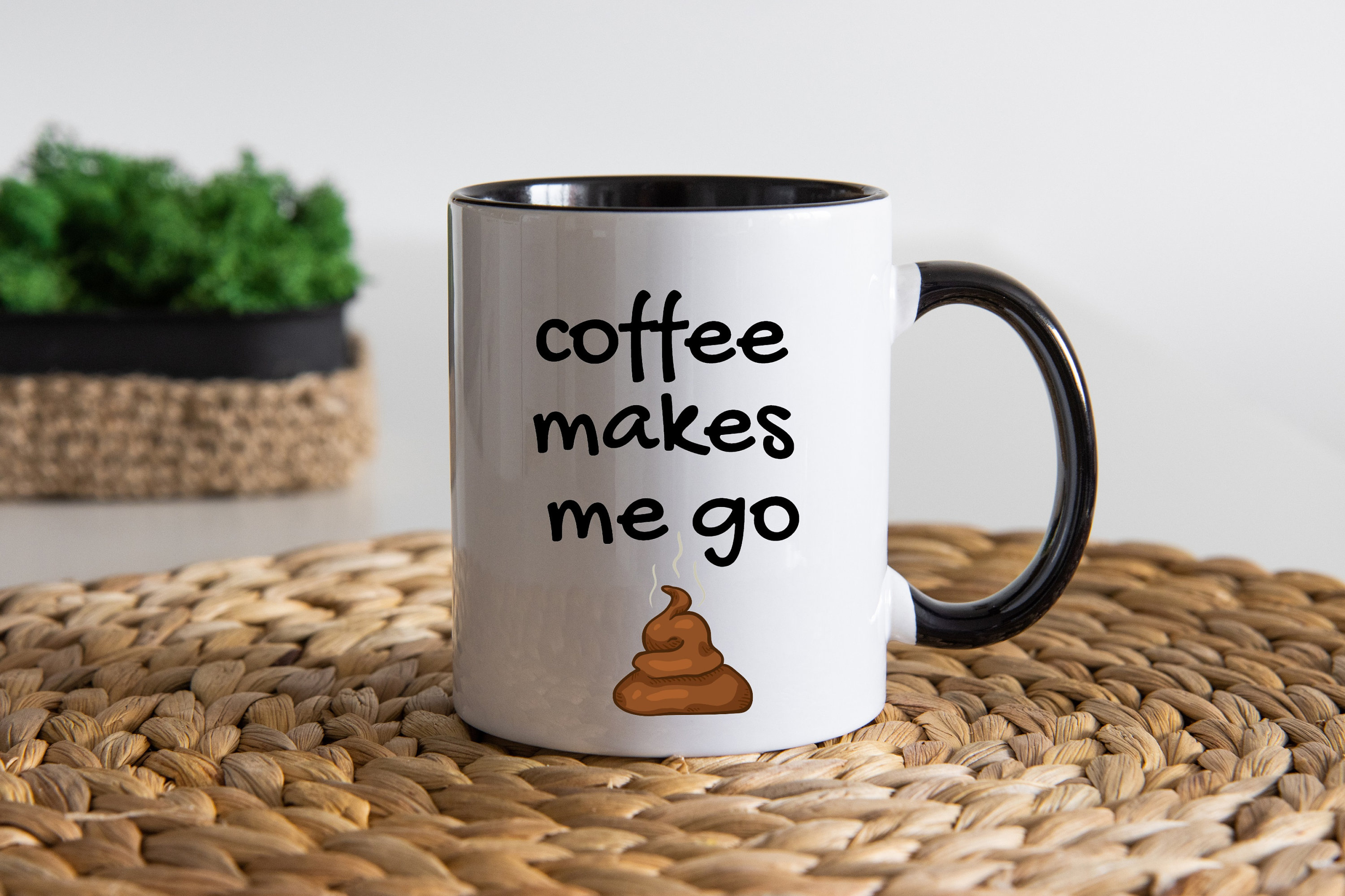 Coffee Makes Me Go Poop Coffee Mug, Poop Mug, Funny Poop Mug, Funny ...