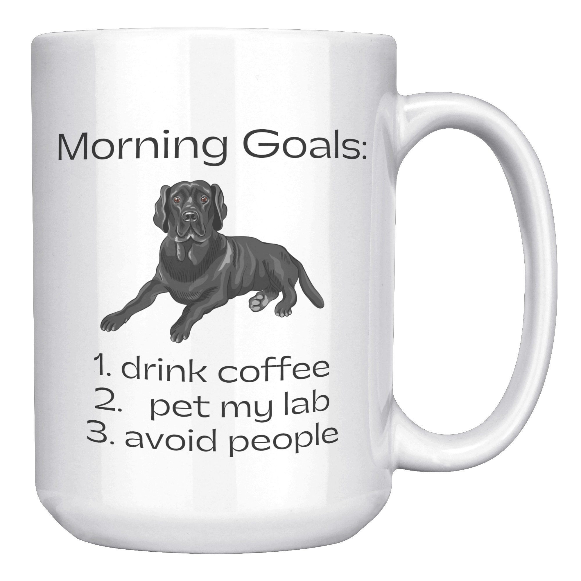Black Lab Coffee Mug, Dog Coffee Mug, Dog Lover Gift, Dog Mugs ...