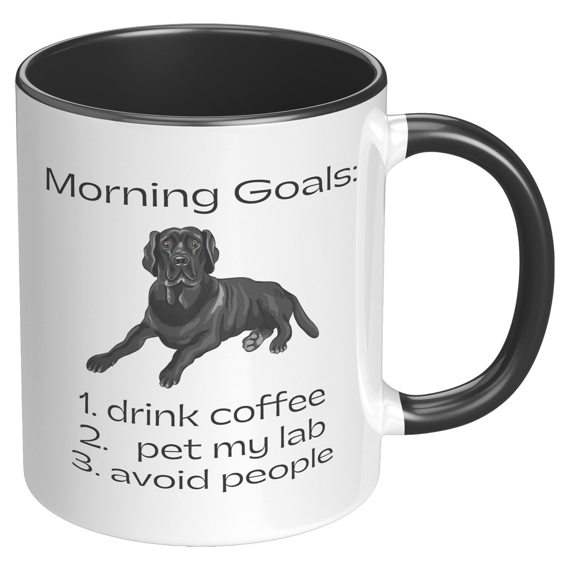 Black Lab Coffee Mug, Dog Coffee Mug, Dog Lover Gift, Dog Mugs ...