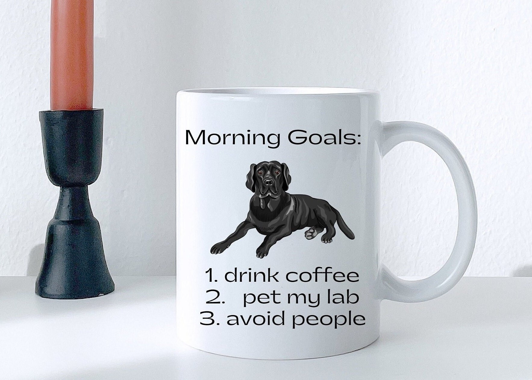 Black Lab Coffee Mug, Dog Coffee Mug, Dog Lover Gift, Dog Mugs ...