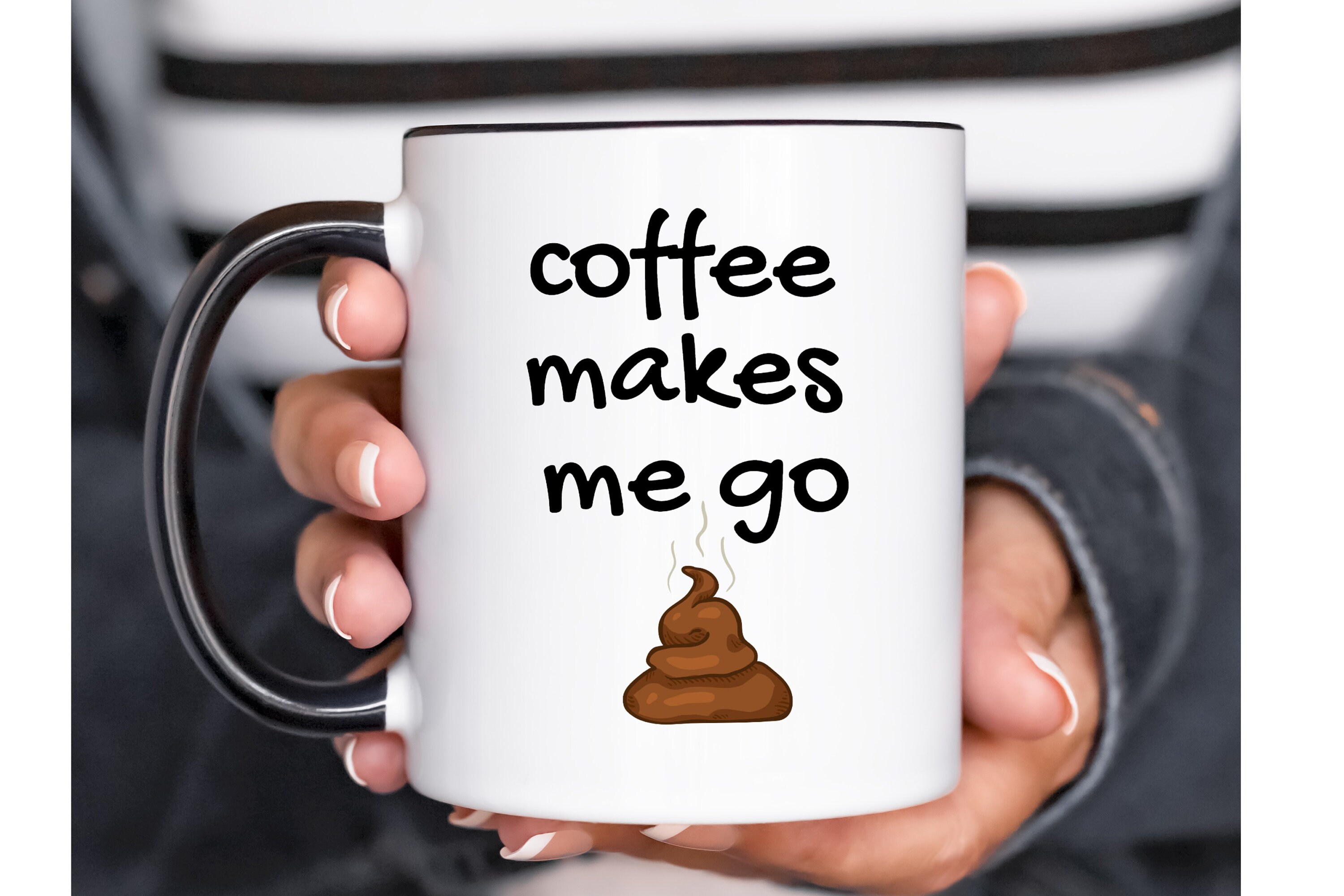 Coffee Makes Me Go Poop Coffee Mug, Poop Mug, Funny Poop Mug, Funny ...