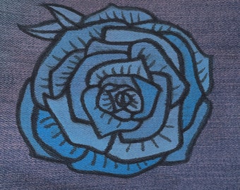 Rose and Switchblade Patch. Endure Survive Iron on Embroidered Patch - Etsy