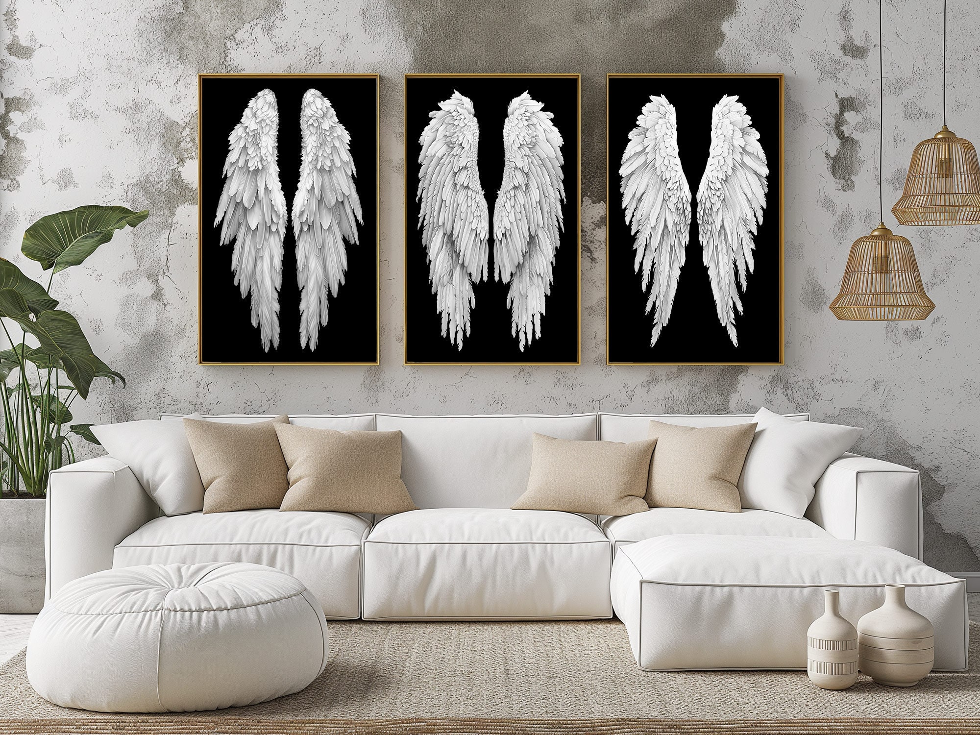 Angel Wings White, Clipart Bundle, White Ink Wings, Transparent PNG ...