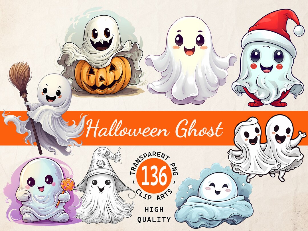Halloween Ghost Cliparts, Spooky Fun Halloween, Transparent PNG ...