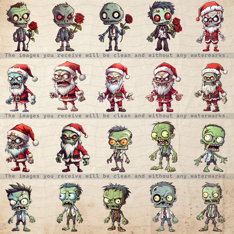 Halloween Zombie Cliparts, Ghoulish Zombie Cliparts, Transparent ...