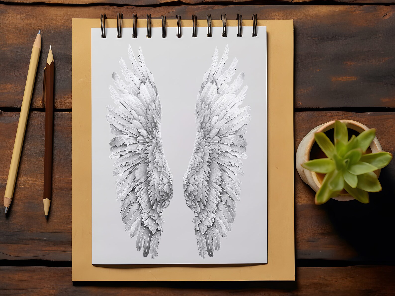 Angel Wings White, Clipart Bundle, White Ink Wings, Transparent PNG ...