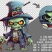 Halloween Zombie Cliparts, Ghoulish Zombie Cliparts, Transparent ...