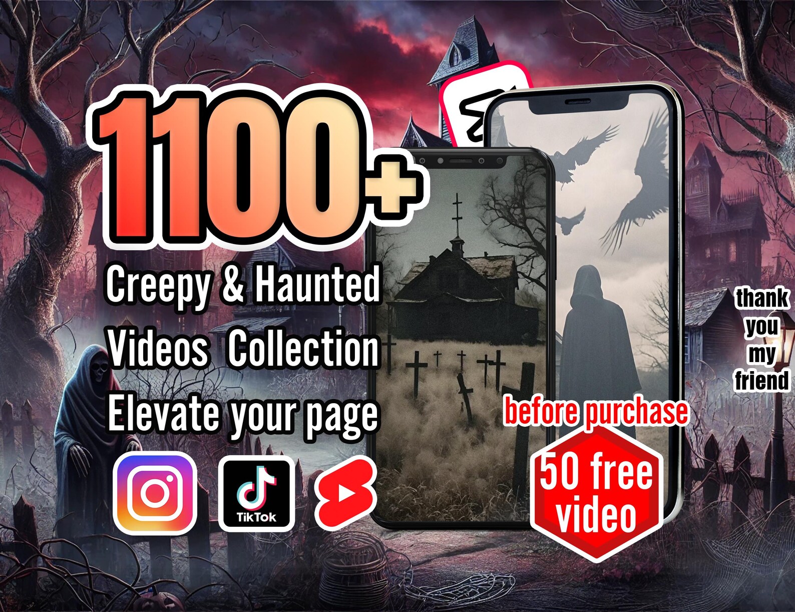 1100+ Creepy Haunted Viral Videos Collection for Social Media ...