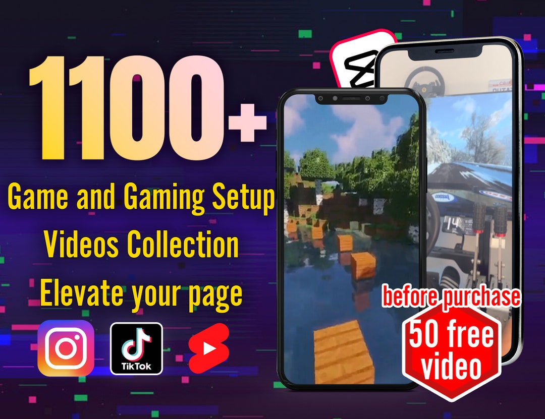 Elevate Gaming Content: 1100+ High-quality Videos for Tiktok, Youtube ...