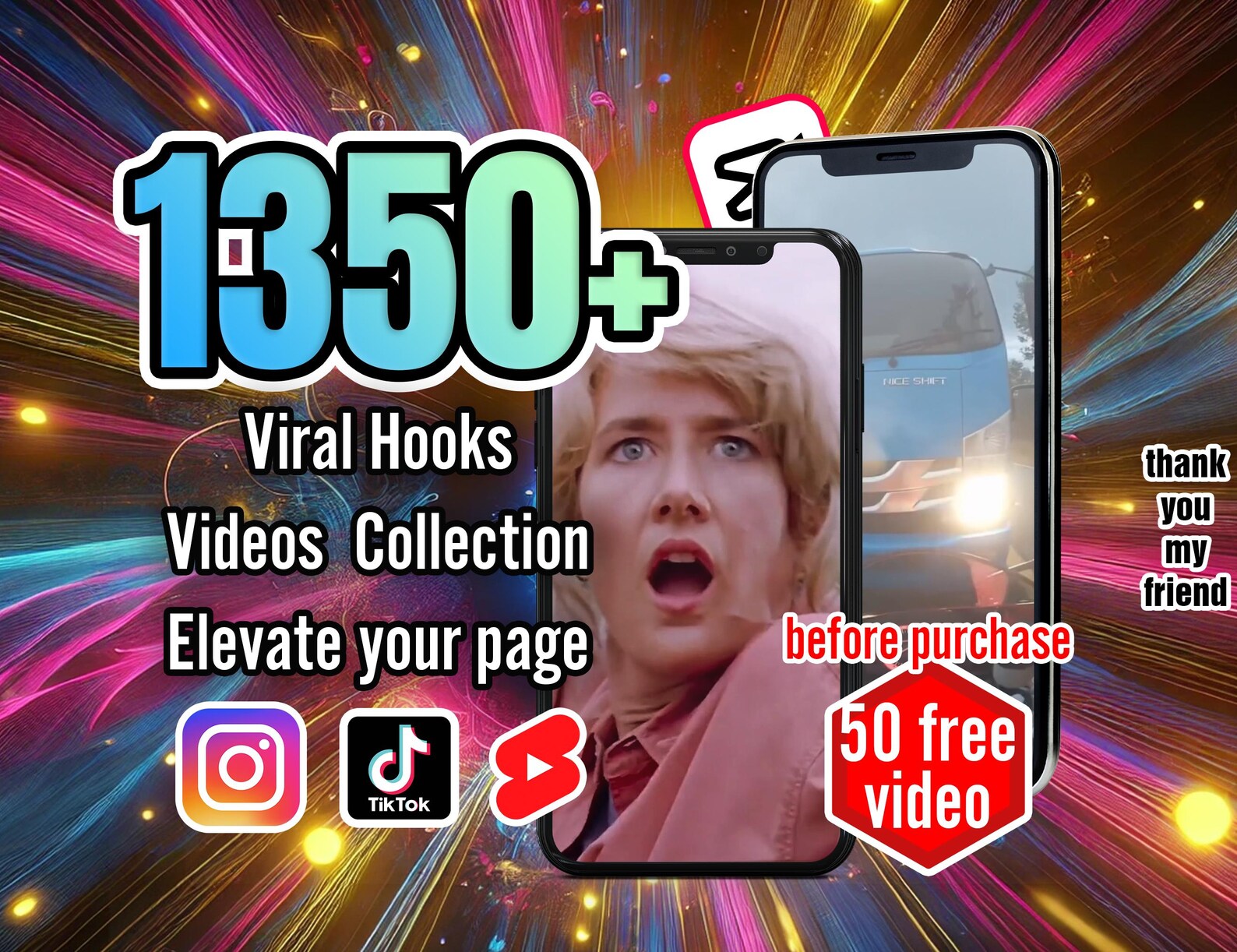 1350+ Viral Hooks Video Collection | Editable Tiktok, Instagram Reels ...