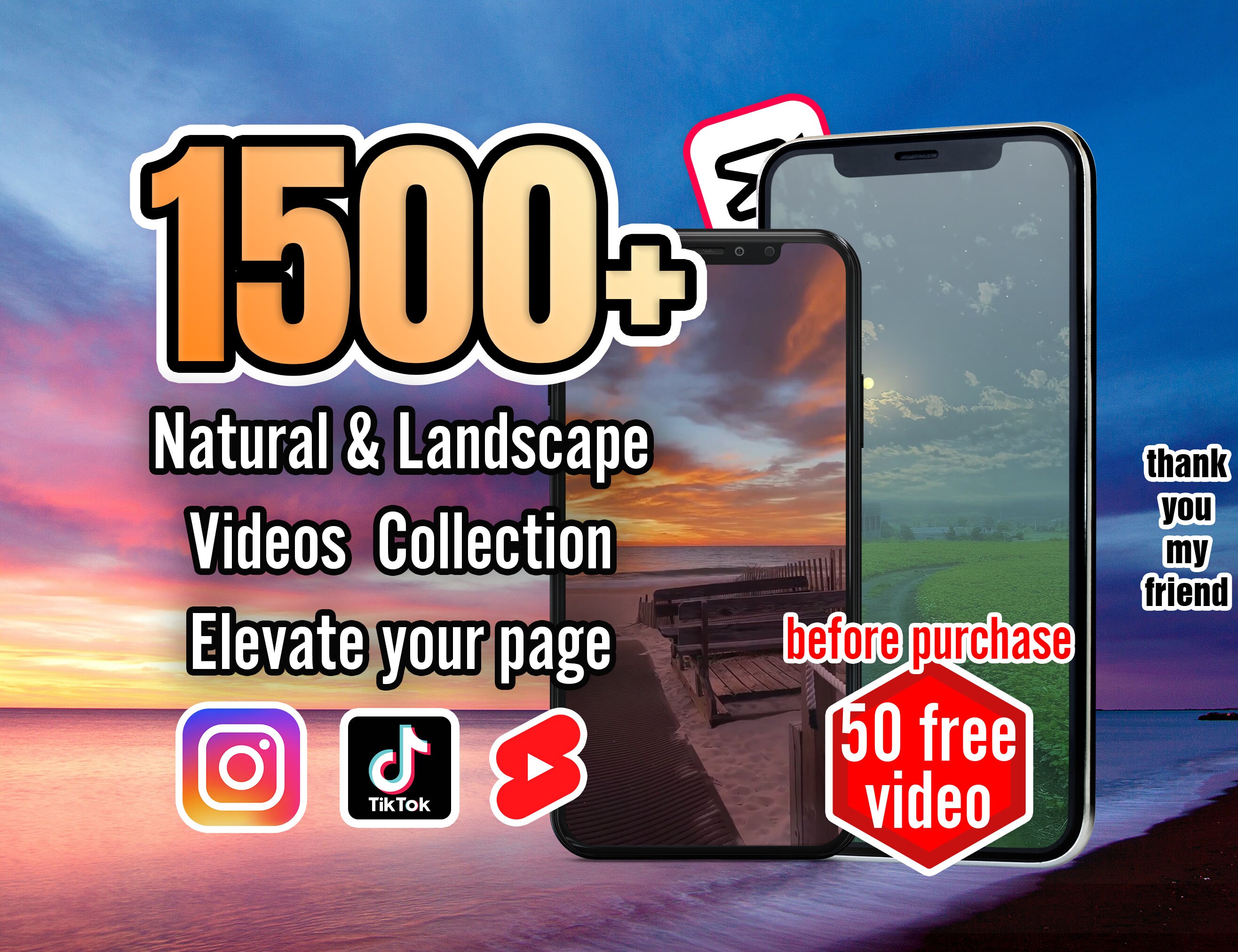 1500+ Landscape Video Collection for Tiktok, Youtube Shorts, Instagram ...