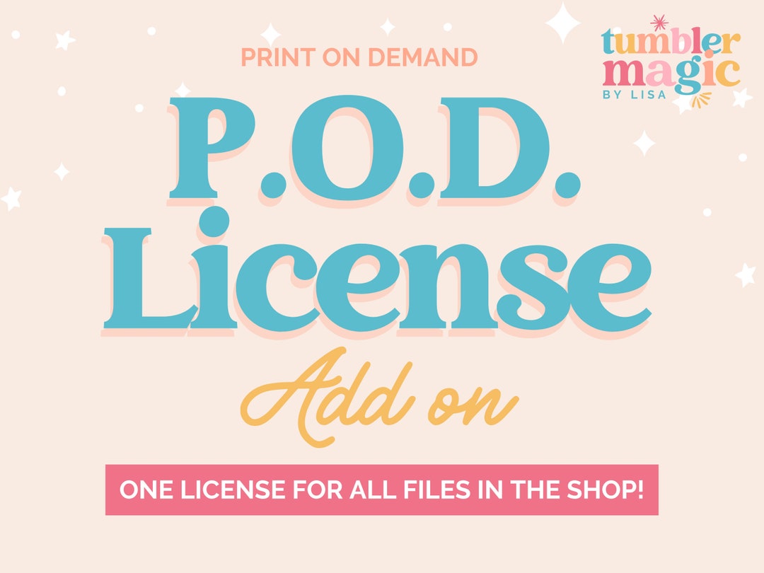 Print on Demand License Add on | One POD License for ENTIRE SHOP ...