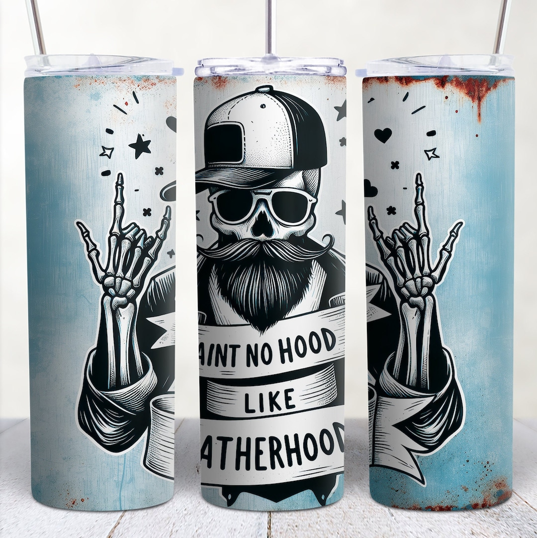 Funny Dad Skeleton Tumbler Wrap, Father's Day Skull Design (PNG) - Etsy