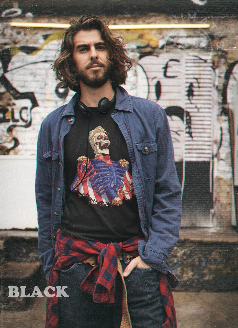 The Boys Homelander Skeleton Graphic Tee - Spooky Villain Shirt - Etsy