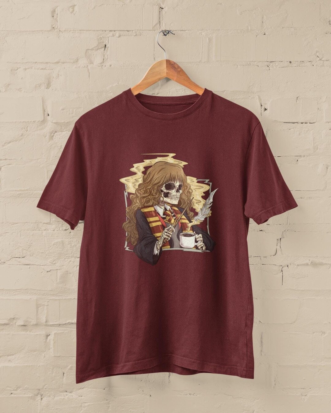 Intelligent Witch Skeleton Costume Tee, Knowledgeable Coffee Lover ...