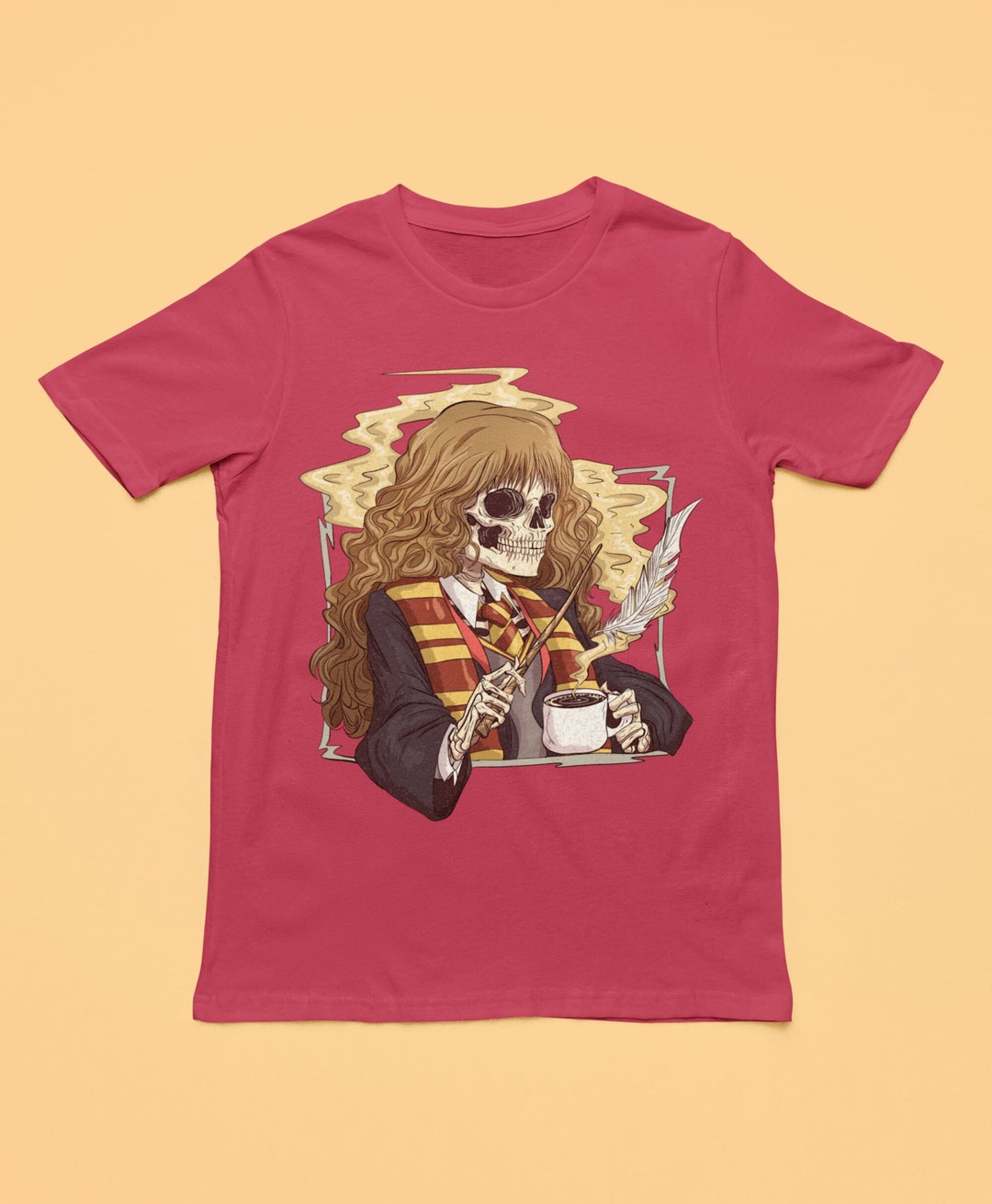 Intelligent Witch Skeleton Costume Tee, Knowledgeable Coffee Lover ...