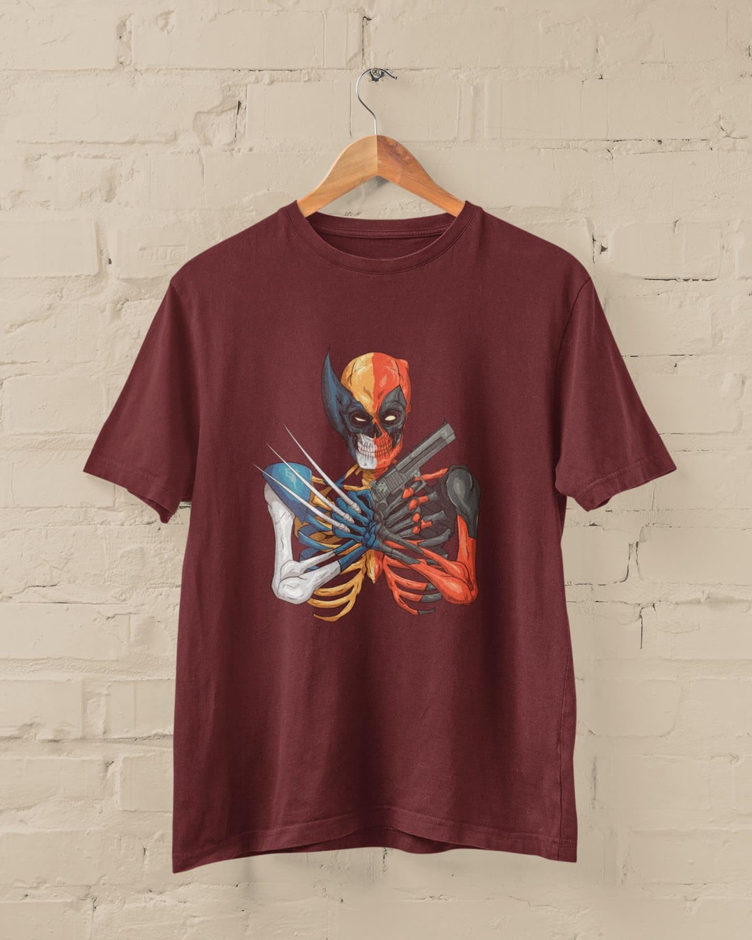 Clawed Chaos Skeleton Tee: Heroic Halloween T-shirt - Etsy