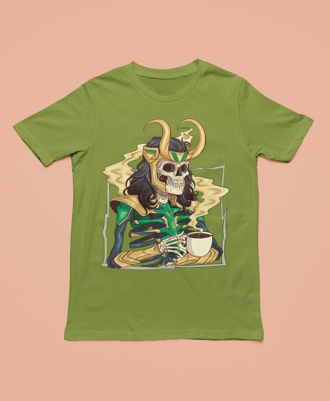 Loki's Mischief Brew God of Mischief Skeleton Costume Tee, Marvel ...