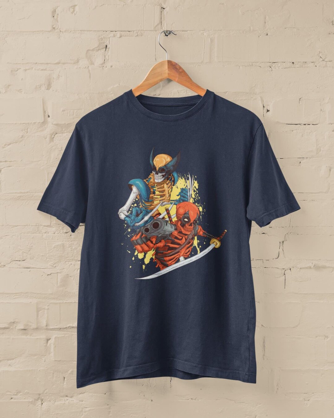 Skeleton Hero Crossover T-shirt: Funny Halloween Costume Tee - Etsy