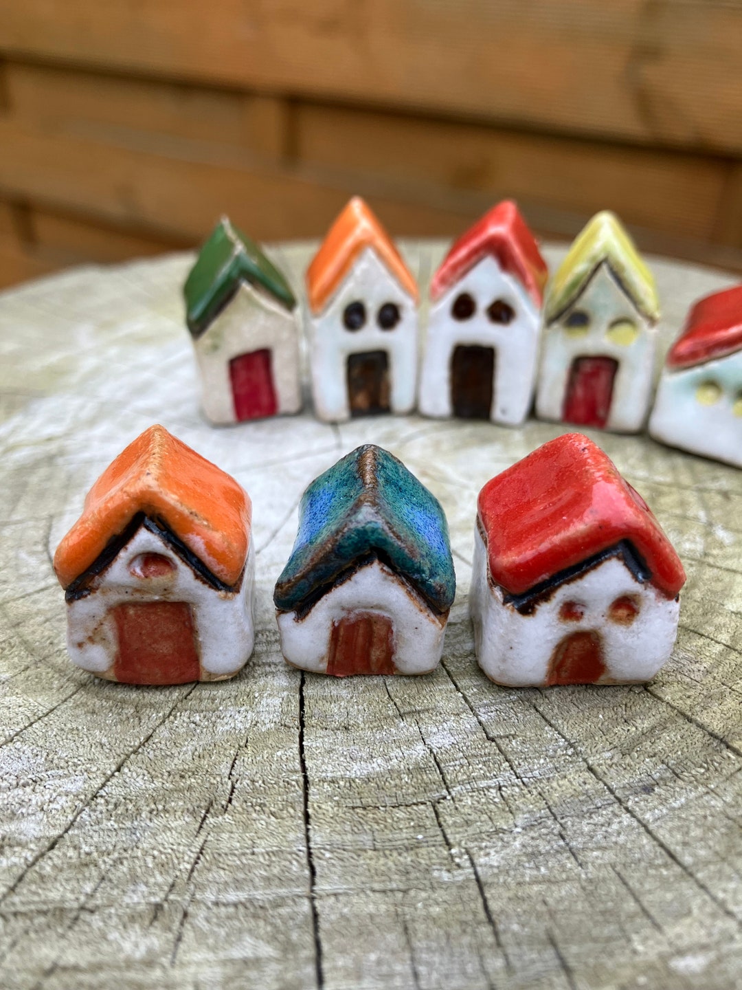 Miniature Ceramic House (ONE) Tiny Clay House - Etsy
