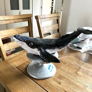 Whale Sculpture, Ceramic Blue Whale - Etsy