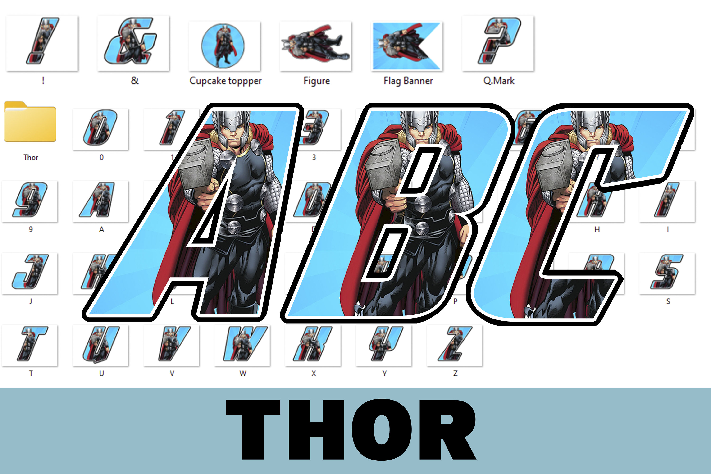 Superhero Alphabet PNG: Birthday Banner Font (digital Download) - Etsy
