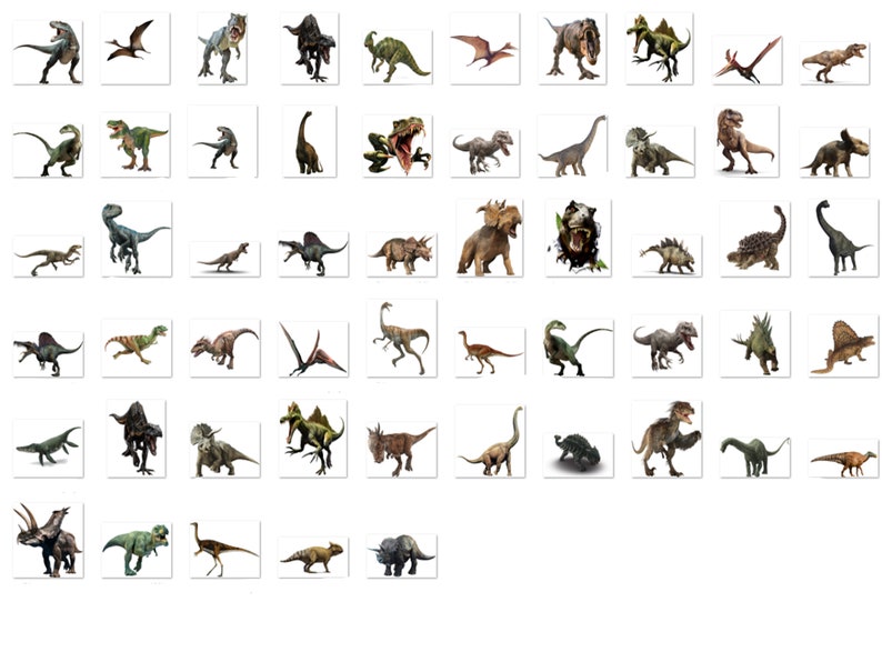 Dinosaur PNG Clipart: Jurassic T-rex Graphics (240 Files) (digital ...