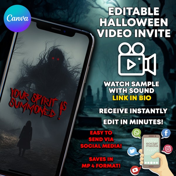 Scary Invitations - Etsy