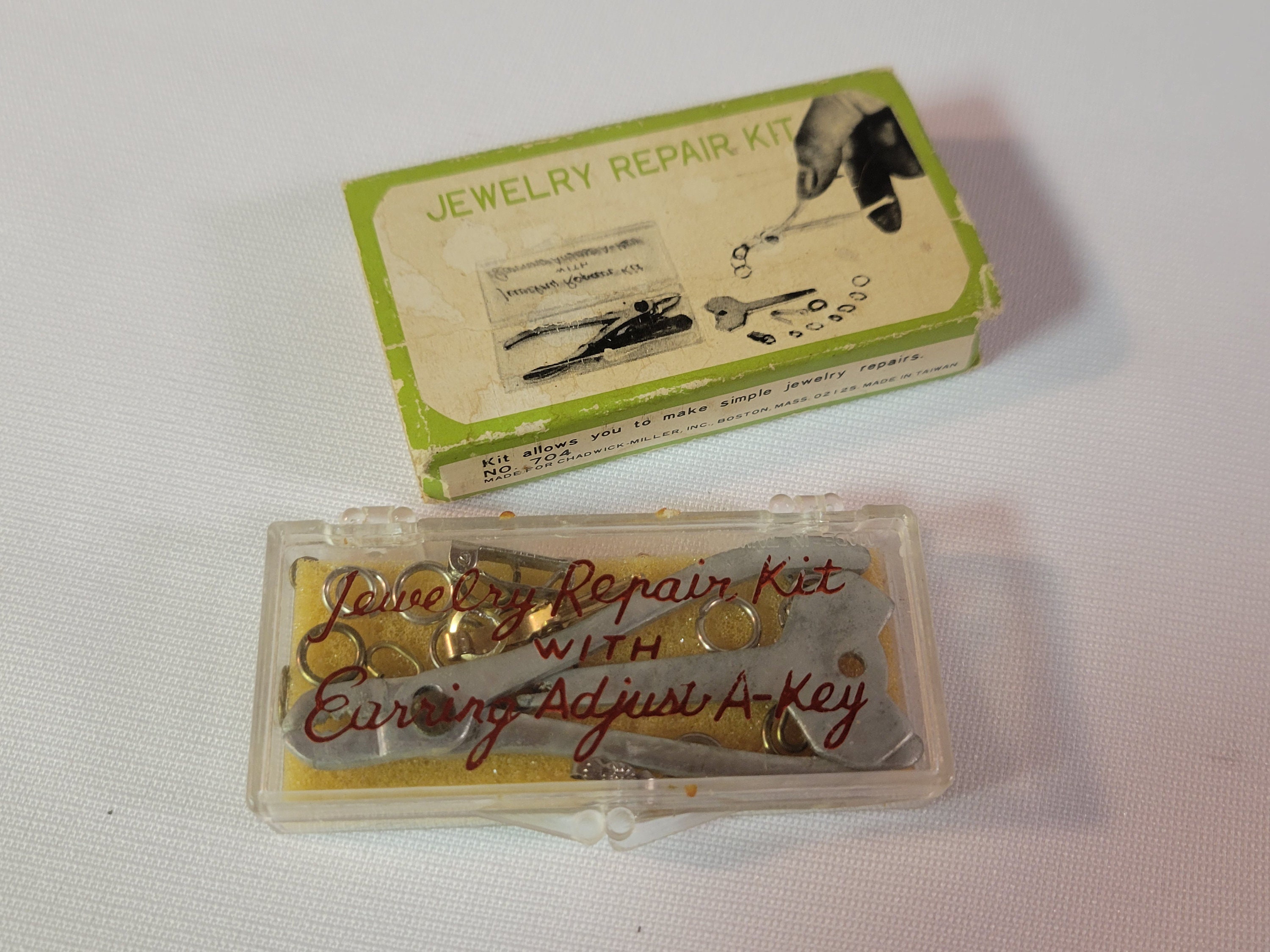 Vintage Jewelry Repair Kit Chadwick Miller Boston MA Made in Taiwan ...