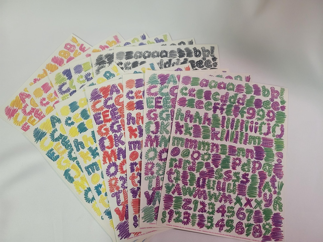 Scrapbook *see Description!* Craft Letters Numbers Symbols Stickers ...