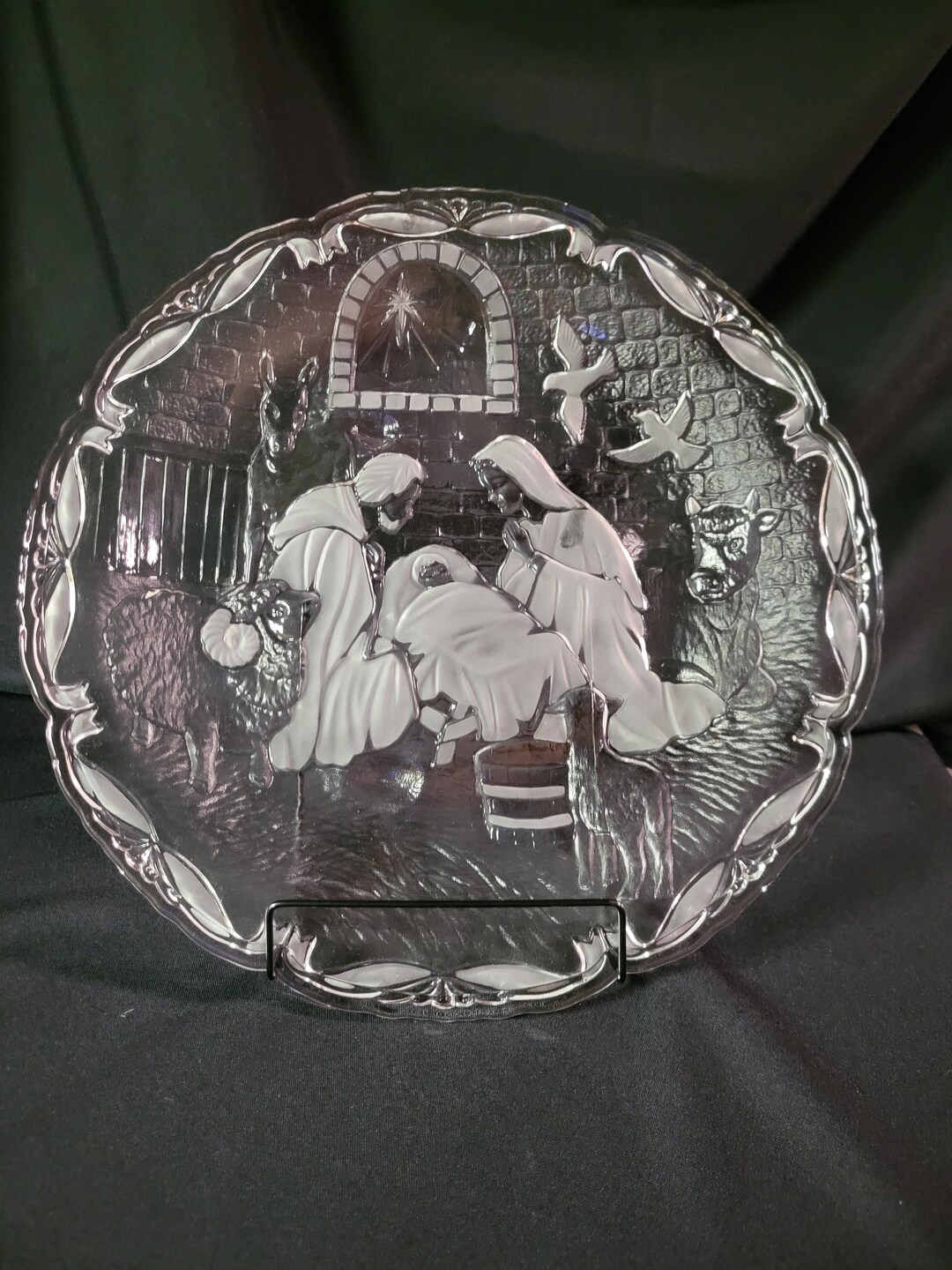 Mikasa Nativity Scene Plaque Platter Serving Plate Christmas Holiday ...