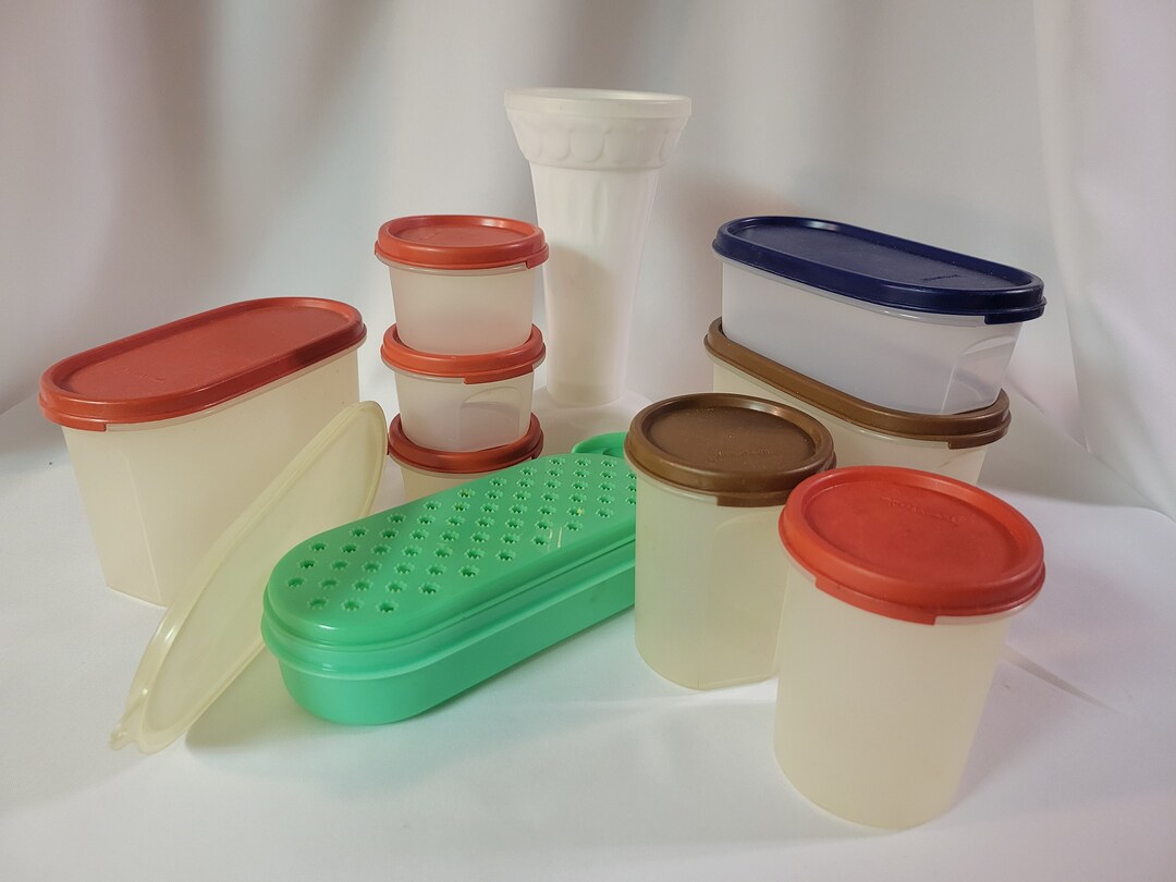 Large Lot of Tupperware! Different Sizes, All With Lids, Flower Vase ...