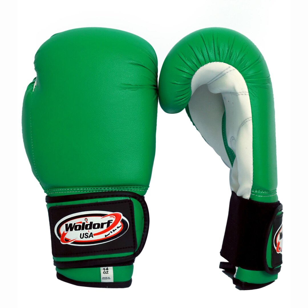 Kickboxing Muay Thai Boxing Gloves Vinyl Leather Multi Layered Foam ...