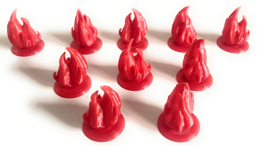 10 3D Printed 32mm Fire Markers - Etsy