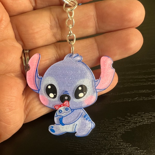 Stitch Keychain - Etsy