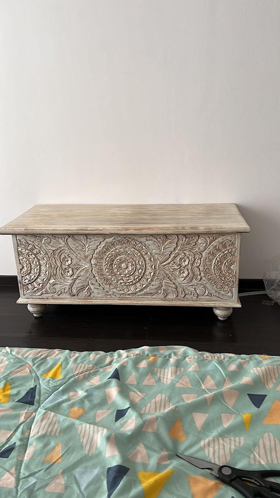 Solid Wood Trunk Box for Storage in Mango Wood , Antique Vintage ...