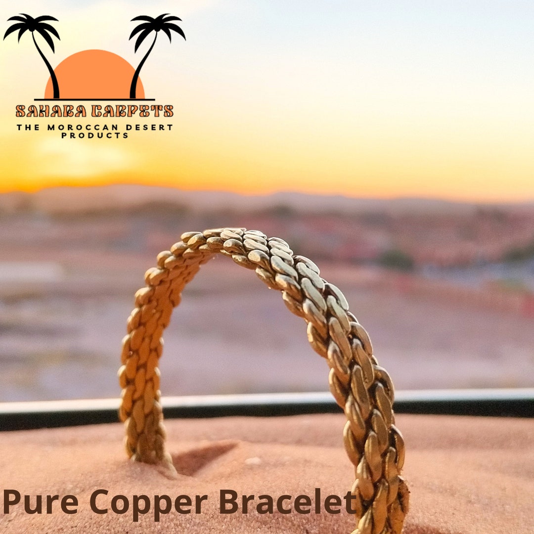 Marrakech Vintage Copper Bracelet ,handmade Copper Bangle, Pure Copper ...