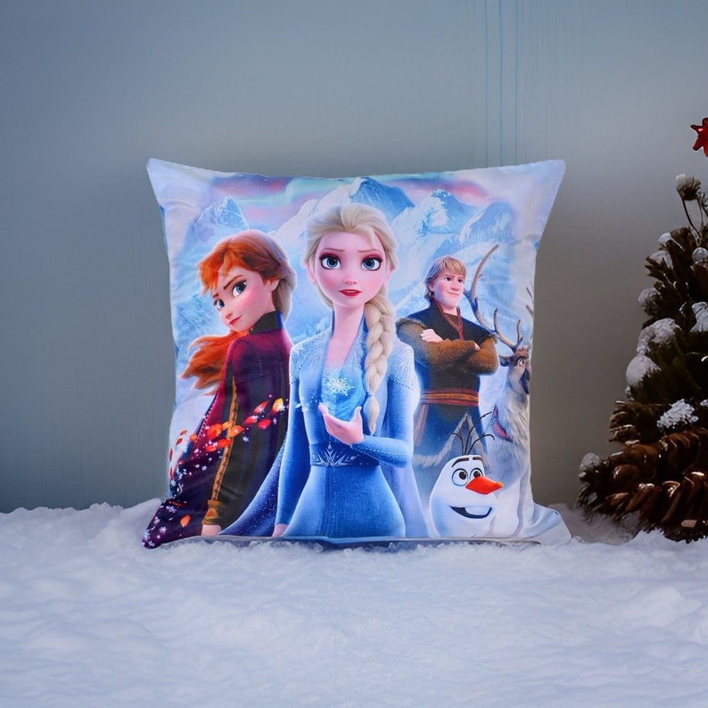 Frozen-inspired Anna and Elsa Pillow Cover 40x40cm16x16 Inches ...