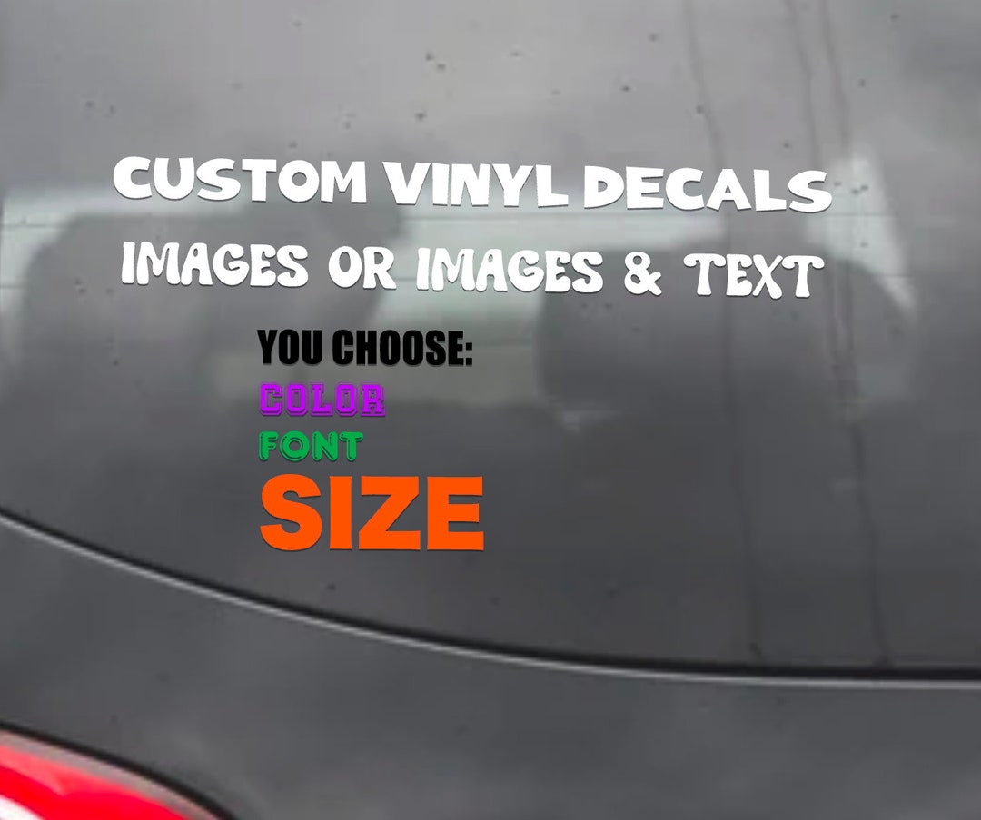Custom Vinyl Decal - Etsy