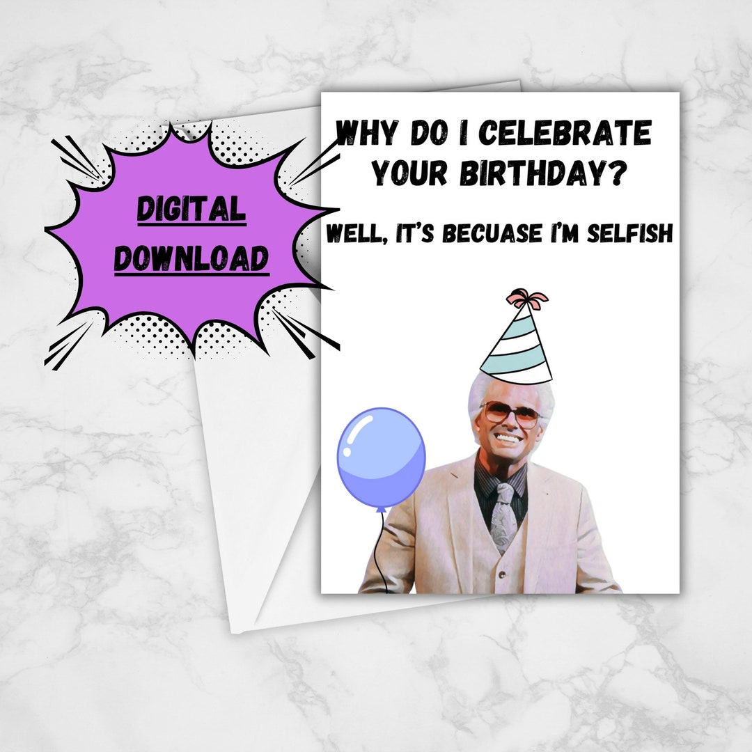 Baby Billy Birthday Card Download Easy Printable Card Inspired by Righteous Gemstones Happy ...