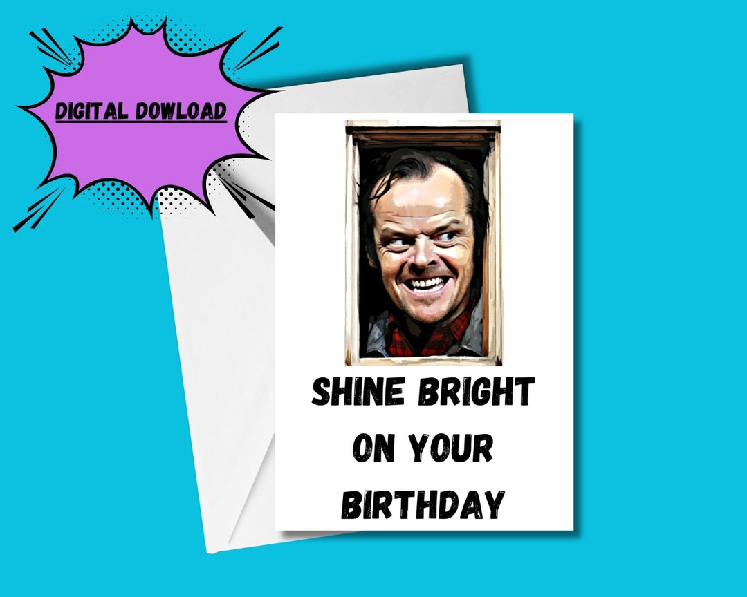 The Shining Card Download Easy Printable Card for Halloween - Etsy