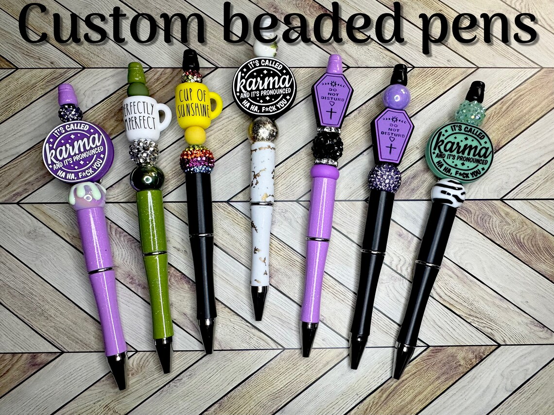 Custom Beaded Pens - Etsy